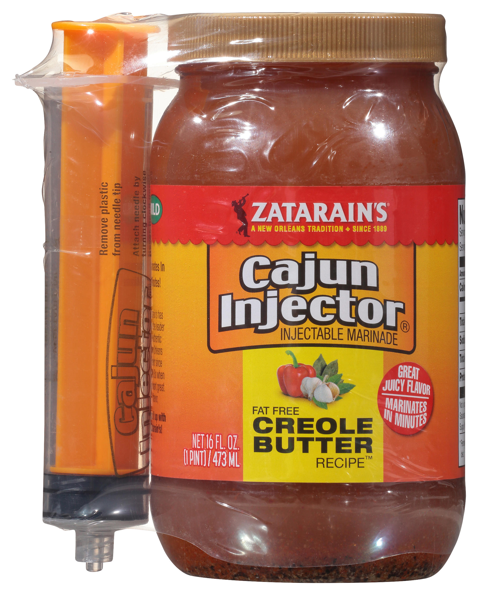Cajun Injector by Zatarain's Creole Butter Marinade with Injector ...